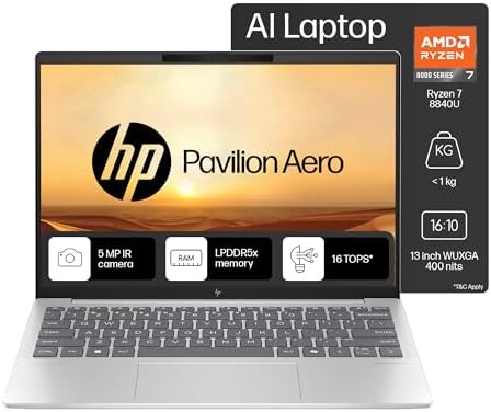 HP OmniBook 7 Aero (Previously Pavilion Plus),AMD Ryzen AI 5 340, Next ...