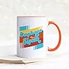 Amazon.com: Employee Of The Month Retro Mug/One 15 Ounce Orange And ...