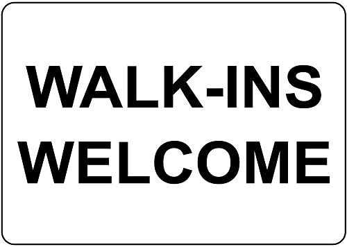 Amazon.com : Walk Ins Welcome Vinyl Sticker Decal 8" : Office Products