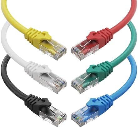 Amazon.com: Cat6 Ethernet Cable 3 Feet (6 Pack) LAN, UTP Cat 6, RJ45 ...