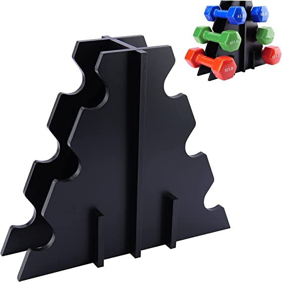 GAMMA FITNESS Dumbbell Rack 3 Tier (Rack Only) Small Free Weight Holder ...