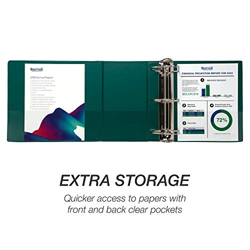 Snapklik.com : Durable 6 Inch Binder, Made In The USA, Locking D Ring ...