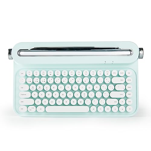 YUNZII ACTTO B305 Wireless Keyboard, Retro Bluetooth Aesthetic ...