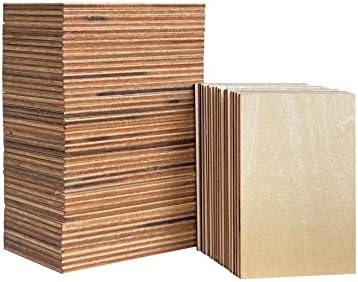 Amazon.com: Super Z Outlet 50 Pack Unfinished Natural Wood Rectangle ...