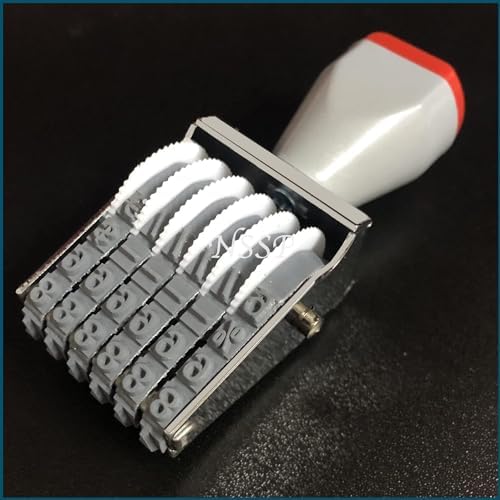 Number Stamp, Self Inking, Red Numbering Stamp, 6 Digit : Amazon.in ...
