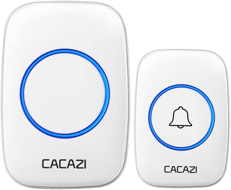 Timbres Inalámbricos para Casa, Timbre Impermeable para Puerta con 1 ...