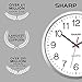 Amazon.com: SHARP Wall Clock – Silver, Silent Non Ticking 14 Inch ...