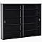 HOMCOM Vitrina Expositora Vitrina Coleccionista Vitrina de Pared con 4 ...