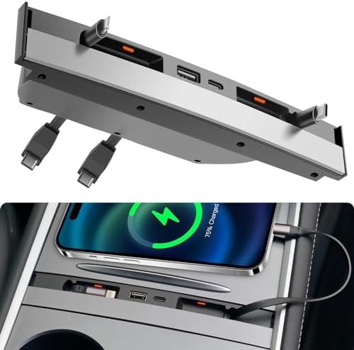 Amazon.com: USB Hub Docking Station for Tesla Model 3 Highland 2024 ...