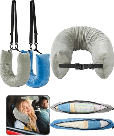 Amazon.com: WEEAEEW Stuffable Travel Pillow for Extra Luggage, Velvet ...