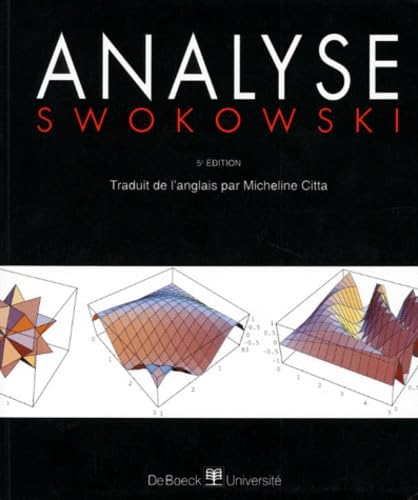 Analyse (5e ed) (earl w. swokowski): Swokowski: 9782804115944: Books ...