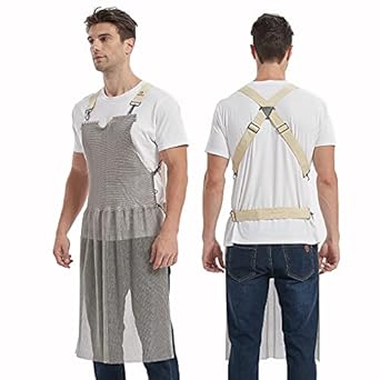Buy Cut Resistant Apron Stainless Steel 316 Chain Mail, RIVECO Stab ...
