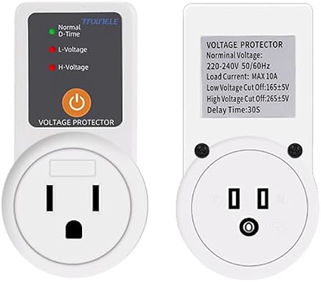 Amazon.com: AC 220V 16A Automatic Adjustable Voltage Surge Protector ...