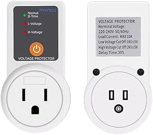 Amazon.com: AC 220V 16A Automatic Adjustable Voltage Surge Protector ...