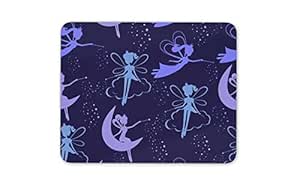 APSRA Flying Cute Fairies Purple Mouse Mat Pad - Fun Girly Sweet Gift ...