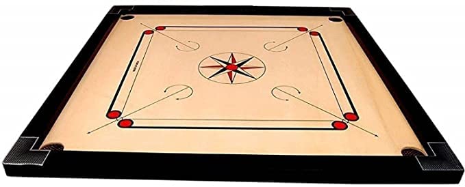 Buy 20" X 20" Carrom Board with Striker Coins and Disco Powder, Beige ...