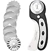 Amazon.com: 45mm Rotary Cutter with 7pcs Replacement Blades, Ergonomic ...