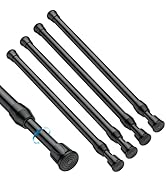 Amazon.com: MEXAU White Tension Curtain Rods18 to36 Inch,Small Curtain ...