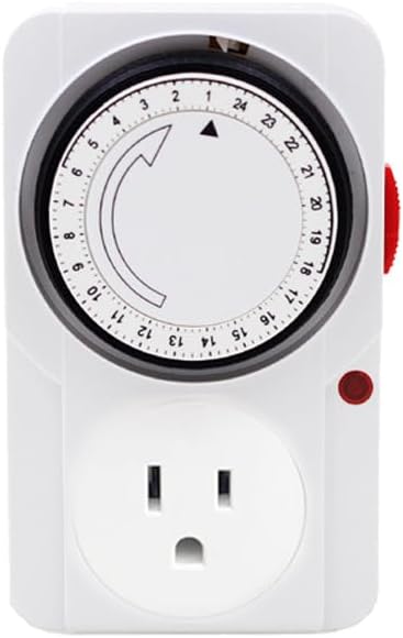 Amazon.com: Indoor Mechanical Outlet Timer, 3 Prong Timers for ...