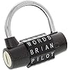 Wordlock PL-004-BK 5-Dial Combination Padlock, Black, Combination ...