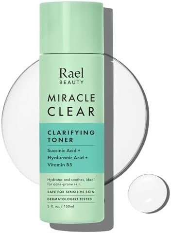 Rael Miracle Clear Clarifying Toner for Face - Acne e Sensitive & Oily ...