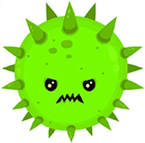 Evil Germ Cartoon