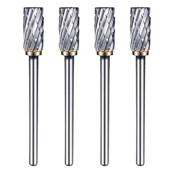 4PCS Carbide Die Grinder Bits, 1/8 Shank Tungsten Steel Double Cut ...