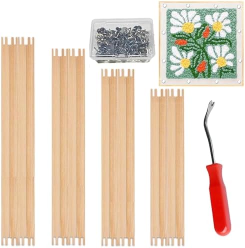 Amazon.com: 16 Pcs 4 Sets Stretcher Bars for Needlework Wood Canvas ...