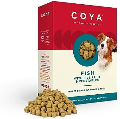 COYA Freeze-Dried Raw Dog Food, Fish (650g) Hypoallergenic & Grain Free ...