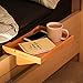 Bamboo Clip - On Bedside Shelf | Ergonomic Space Saver Side Table ...