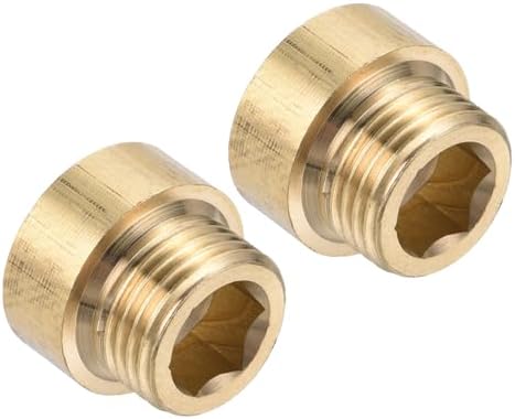 PATIKIL Shower Head Extension Arm, 2 Pack Brass G1/2 Male to Female ...