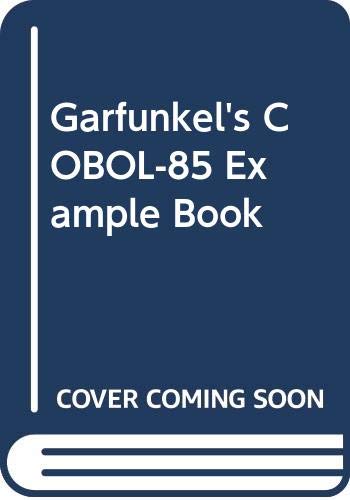 Amazon | Garfunkel's COBOL-85 Example Book | Garfunkel, Jerome ...