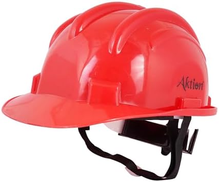 Aktion AK H12_RED Safety Helmets Rachet Type, IS 2925:1984 Color: Red ...