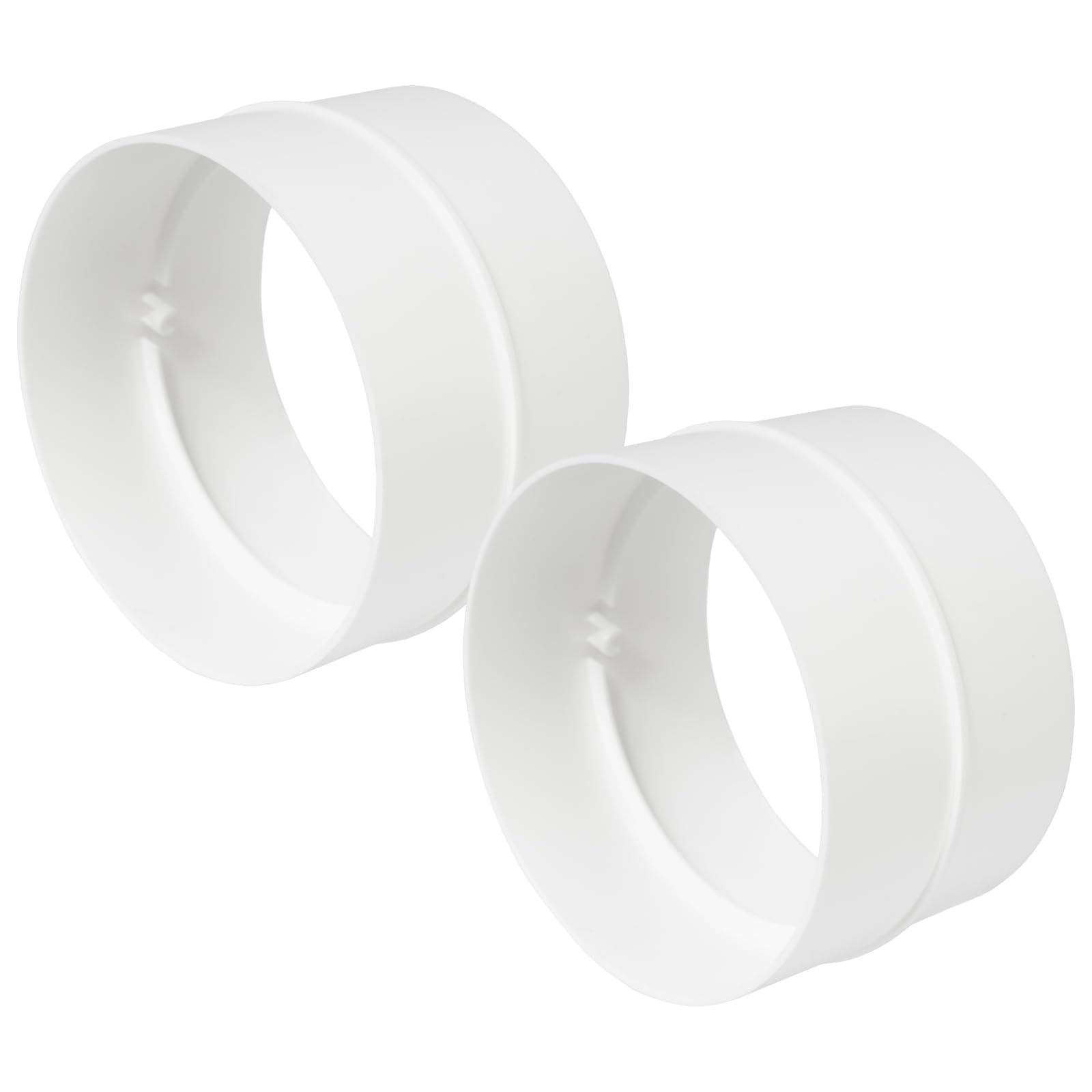 5 Inch / 125 mm Pack of 2 Round Plastic Duct Pipe Connector – Connect ...