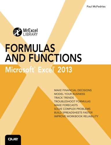 Buy Excel 2013 Formulas And Functions Mrexcel Library Book Online At Low Prices In India