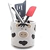 Amazon.com: MONMOB Ceramic Cow Kitchen Utensil Holder For Countertop ...