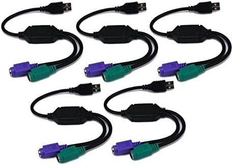 Amazon.com: Monoprice PS/2 Keyboard/Mouse to USB Converter Adapter ...