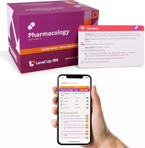 Amazon.com: Pharmacology Flash Cards – No Fluff – Nursing School ...