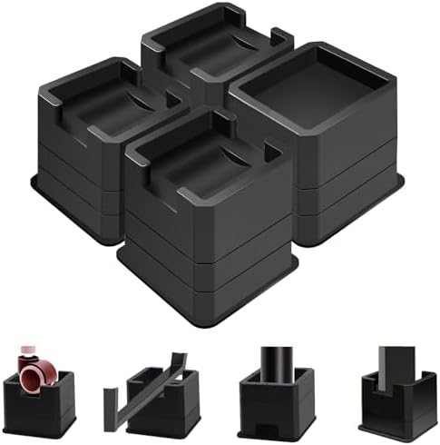 Amazon.com: MYMULIKE Bed Risers, 3 inch bed Lifts Risers for Casters ...