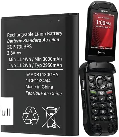 Amazon.com: HamnaKhu 【3000mAh】 SCP-73LBPS Battery,High Capacity Battery ...