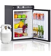 Techomey 3 Way Fridge 60L, Gas Fridge Camping 12V 240V, 3 Way Fridge ...