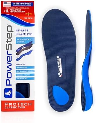 Amazon.com: PowerStep ProTech Control Orthotic Insoles - Medical Grade ...