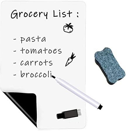 SOLO FlexiBoard A4 Magnetic Whiteboard Set – Includes 2 Markers, Duster ...