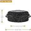 Amazon.com: Granite Ware 18" Oval Roaster with Cover, Large Non-Stick ...