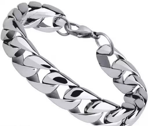 Buy The Flourish Silver Chain Boys Bracelet at Amazon.in