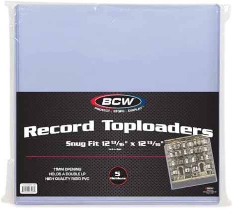 Amazon.com: BCW Vinyl Record Album Topload Holder - 5 Pack | Snug Fit ...