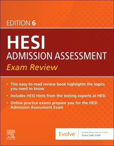 Amazon.com: Admission Assessment Exam Review: 9780443114090: HESI: Books