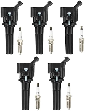 Iridium Spark Plugs Kit A-Premium Ignition Coil & Iridium Spark Plugs ...