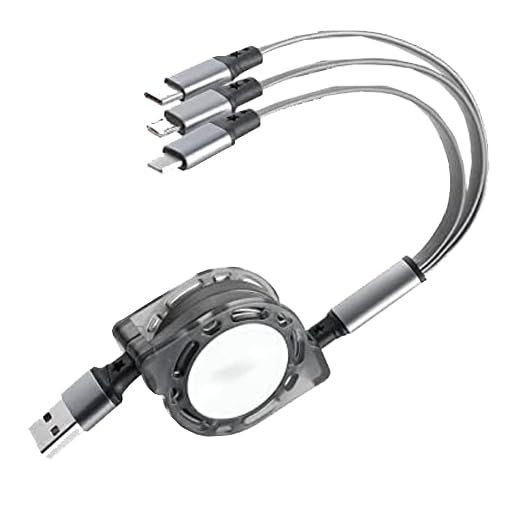 Amazon.com: YY KATTY Multi USB Charger Cable Retractable 3 in 1 ...