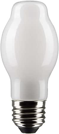 Satco 6Pk 8w BT15 LED 2700K Medium Base White Dimmable - 60w equiv ...